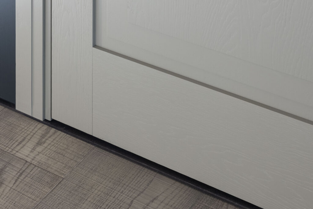 Drzwi wewnętrzne Art Deco Stone Grey - RAL 7030 - Styl Drzewa